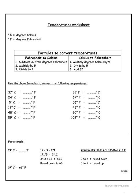 Temperature Conversion Worksheet Answers Pro Worksheet