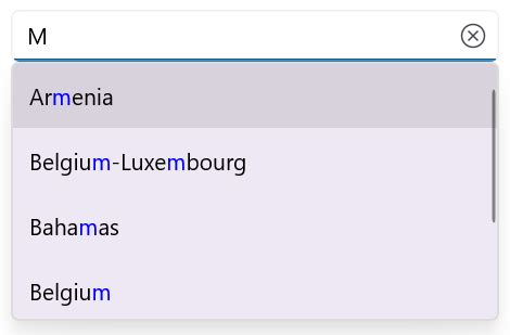 NET MAUI Autocomplete Autosuggest Text Box Control Syncfusion