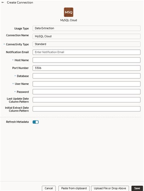 Manage Data Connections