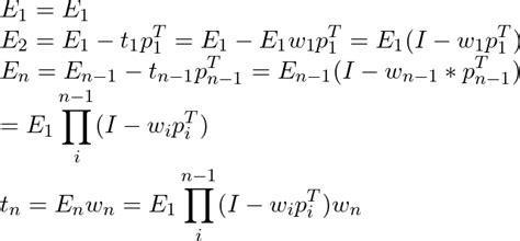 偏最小二乘法（nipals经典实现 未简化） Csdn博客