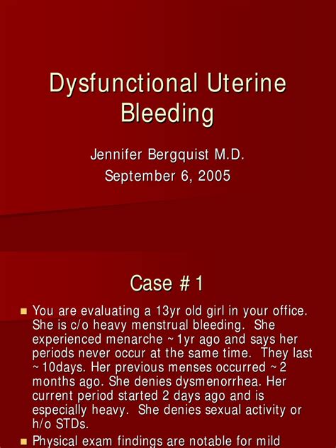 Dysfunctional Uterine Bleeding Ppt Polycystic Ovary Syndrome