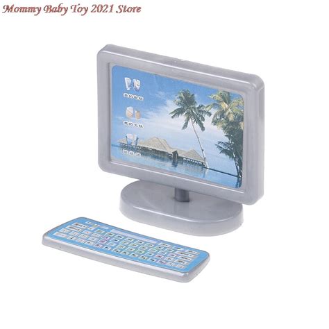 Mini Computador Para Casa De Bonecas Tablet Com Acess Rios Miniatura Para Decora O De