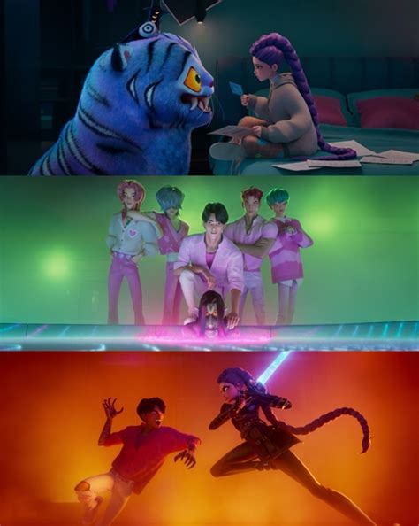 [엑s 이슈] 헌트릭스·사자보이즈 컴백해…글로벌 1위 케이팝 소재 美 애니 팬덤화 눈길