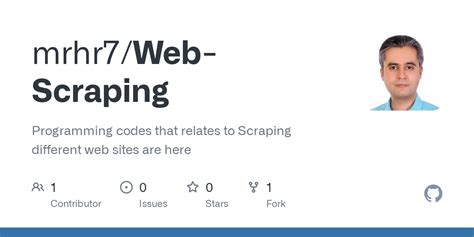 GitHub Mrhr Web Scraping Programming Codes That Relates To Scraping Different Web Sites Are Here