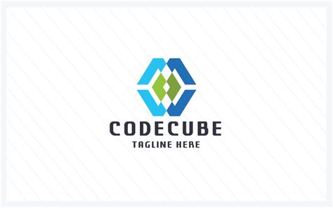 Code Cube Programing And Development Logo TemplateMonster