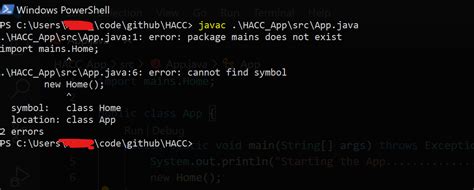Why Powershell Shows Cannot Find Symbol Error But Vs Code Java Process Console Runs It Nicely