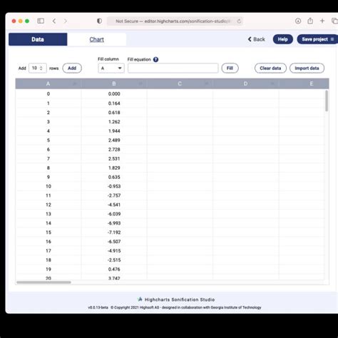 Screen Capture Of The Highcharts Sonification Studio Developed By