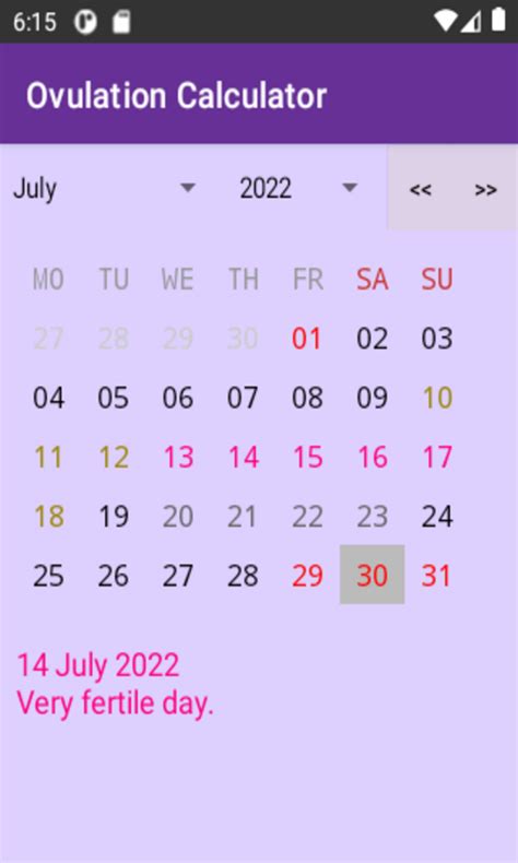 Ovulation Calculator App On Amazon Appstore