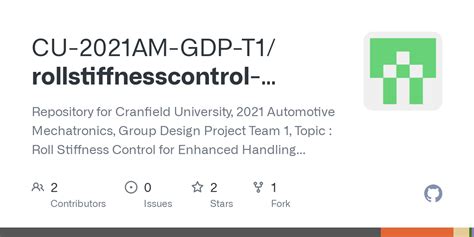 Github Cu 2021am Gdp T1rollstiffnesscontrol Enhancehandling