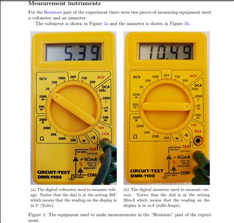 Solved Experiment Individual Resistors Ohm S Law Resistor 1 Chegg Com
