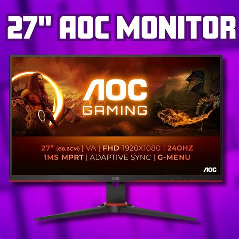 27 AOC 240Hz GAMING MONITOR RaffledUp