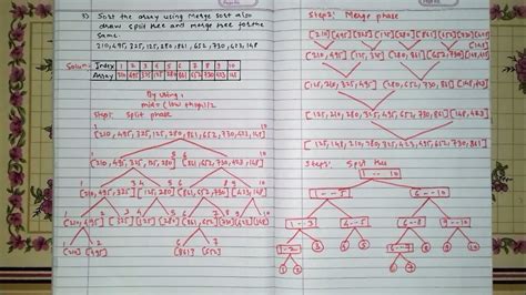 Merge Sort Hindi Daa Example 3 Youtube