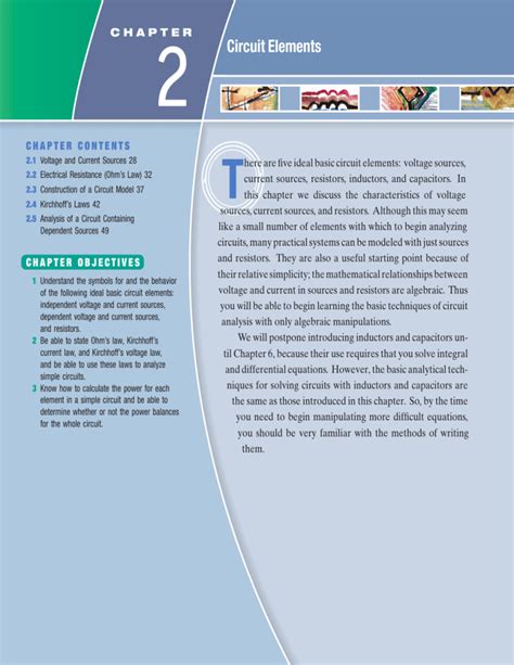 Circuit Elements Voltage Current And Resistance