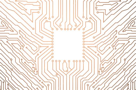 Premium Photo 3d Rendering Empty Square On Copper Circuit Board