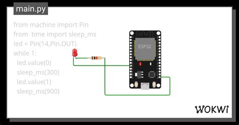 Led2 Wokwi Esp32 Stm32 Arduino Simulator