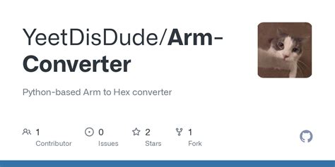 GitHub YeetDisDude Arm Converter Python Based Arm To Hex Converter