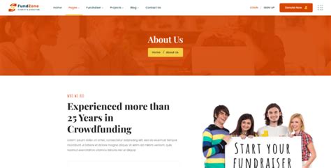 Fundzone Crowdfunding And Charity Aspnet Core Mvc Template By Dexignzone