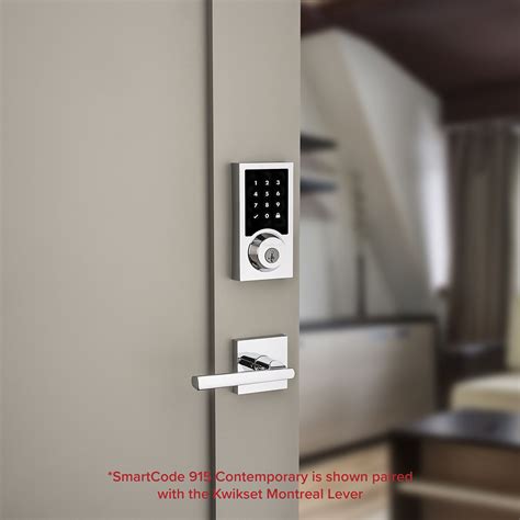Kwikset SmartCode Touchscreen Contemporary Electronic Deadbolt Featuring Smartkey Polished