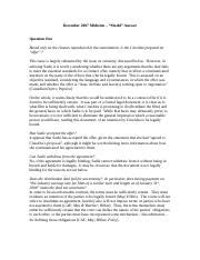 Midterm Model Answer Section Two Doc December Midterm Model Answer Question One