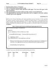 Midterm CS370 Fall2017 Solution Pdf Name CS 370 Midterm Exam Fall 2017 Reg No 1 Maximum