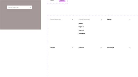 Dropdown Nav Component Figma