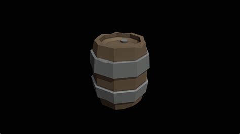Game Ready Low Poly Barrel Asset Download Free 3d Model By Imtropixx