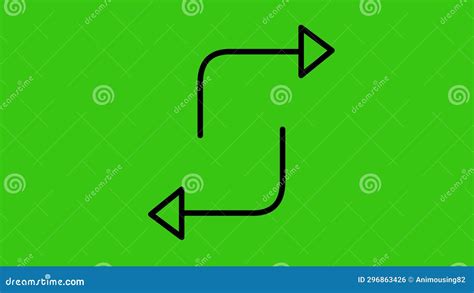 Video Animation Two Arrow Curve Pointing Left And Right Senses Stock Footage Video Of Contour