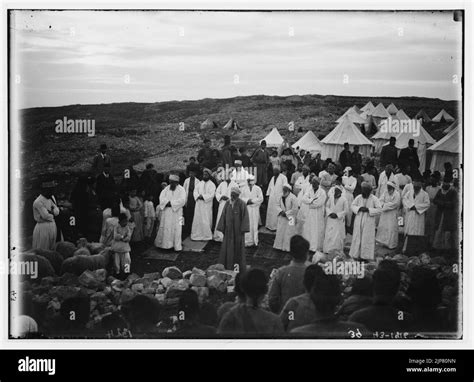 The Samaritan Passover On Mt Gerizim High Priest Praying Before The