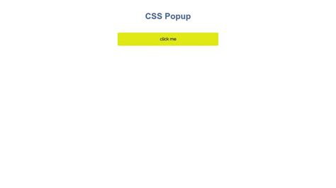 Css Popup