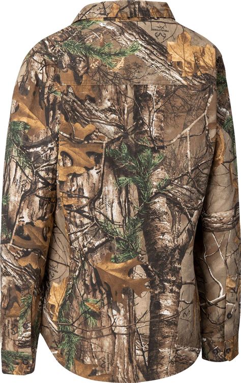 Yukon Gear Womens Forage Soft Cotton Button Up Hunting Shirt With