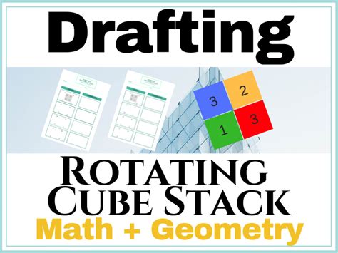 Isometric Rotating Cube Stack Worksheet D To D Cube Stack Exercises Teaching Resources