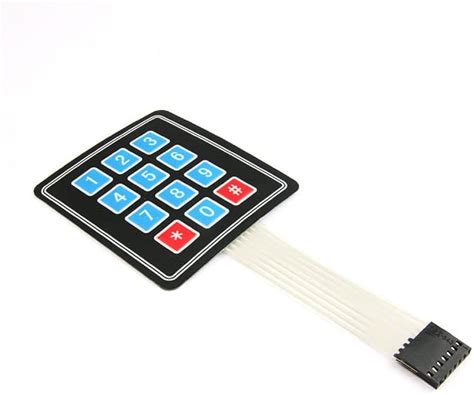 3x4 Matrix Keyboard 12key Membrane