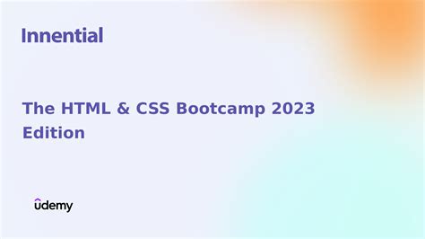 the html and css bootcamp 2024 edition