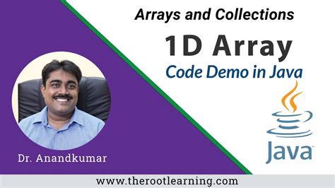 tamil 06 1d array code demo in java youtube