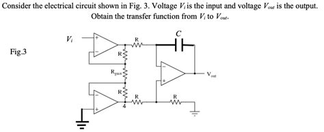 solved consider the electrical circuit shown in fig 3 voltage v is