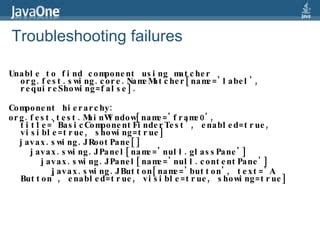 Rich GUI Testing Swing And JavaFX PPT