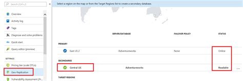 azure sql geo replication and failover groups