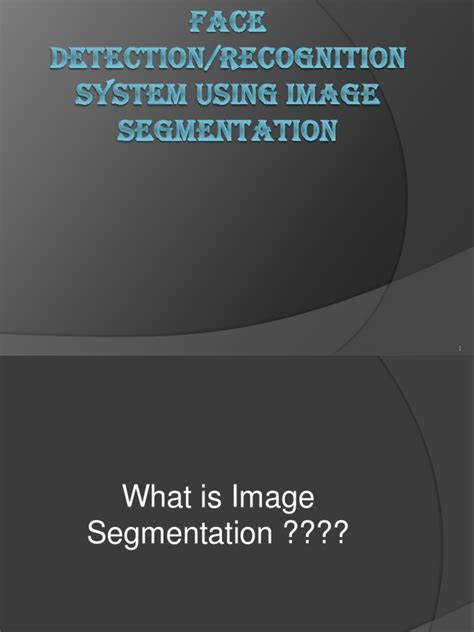 Face Recognition System Pdf Image Segmentation Cluster Analysis