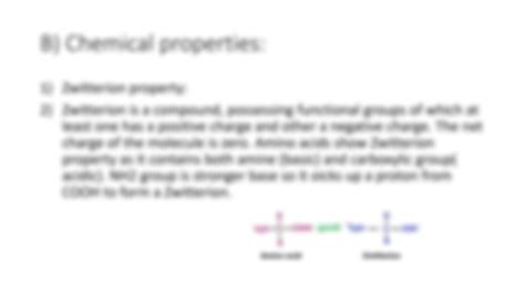 SOLUTION Properties Of Amino Acids Studypool