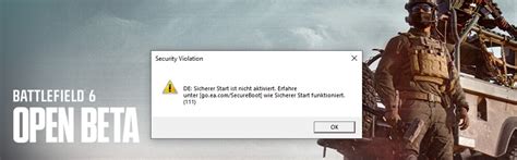 Battlefield könnt ihr ohne eine Einstellung gar nicht erst starten So aktiviert ihr Secure Boot