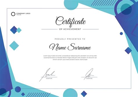 Premium Vector Certificate Document