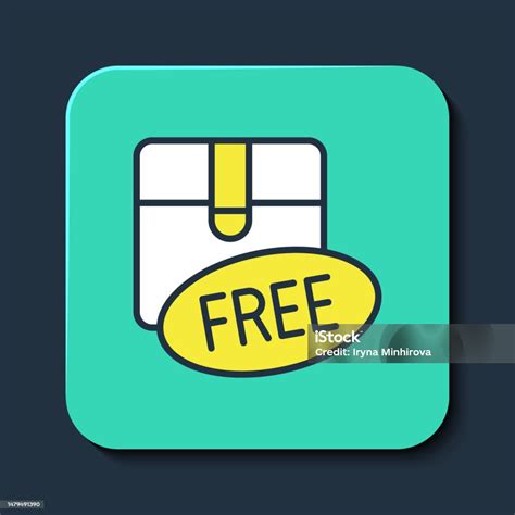 파란색 배경에 격리된 무료 기호 아이콘이 있는 채워진 개요 골판지 상자 상자 패키지 소포 기호 배달 운송 및 배송 청록색 사각형 버튼 벡터 0명에 대한 스톡 벡터 아트 및