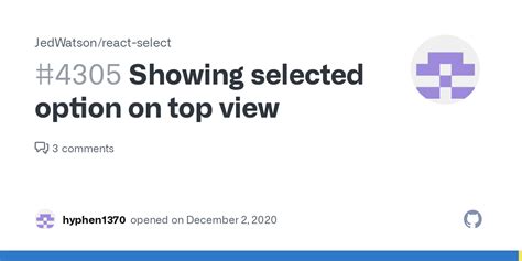 Showing Selected Option On Top View · Issue 4305 · Jedwatsonreact
