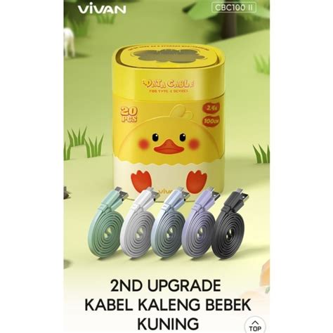 Jual Vivan Data Cable Cbc Ii Usb Type C Cm Ampire Original Murah Shopee Indonesia