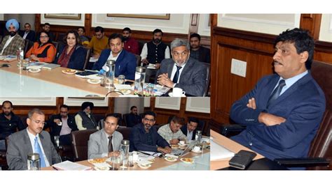 Chief Secretary Dr Arun Kumar Mehta Chairing A Meeting On Wednesday Daily Excelsior