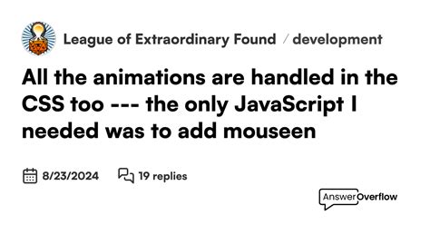 All The Animations Are Handled In The Css Too The Only Javascript