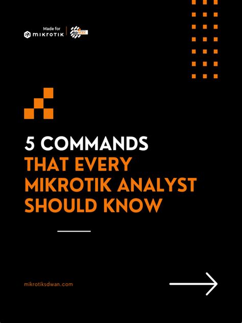 5 Commands That Every Mikrotik Analyst Should Know Pdf