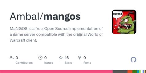 GitHub Ambal Mangos MaNGOS Is A Free Open Source Implementation Of A Game Server Compatible