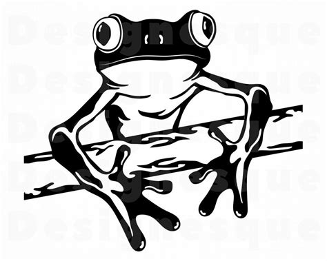 Tree Frog 2 SVG Frog Svg Frog Clipart Frog Files For Etsy