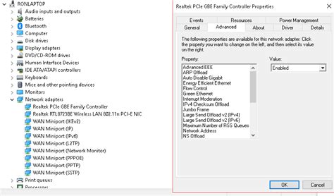 My RealTek LAN Ethernet Adaptor Is Missing My WIFI Works But Not My Ethernet Connection